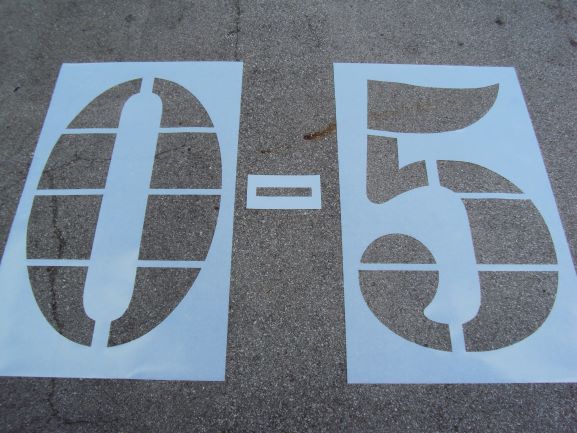 Football Field Stencils MFG'd By The American Striping Company Ohio