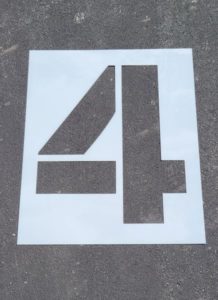 WalMart Number Stencils By American Striping OHIO